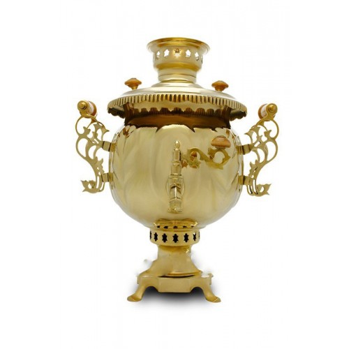 Combined Samovar Golden Ball buy online from Russia